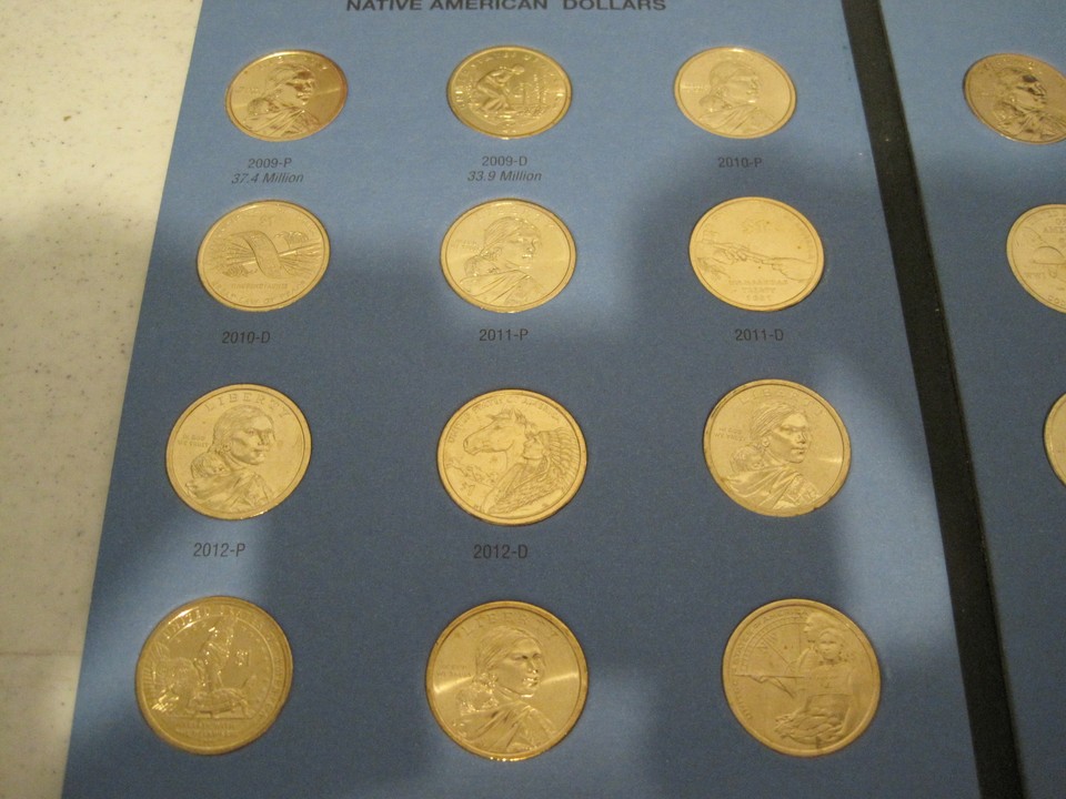 2000-2026 P D Sacagawea/ Native American Dollar Unc Set in 2 Folders ...