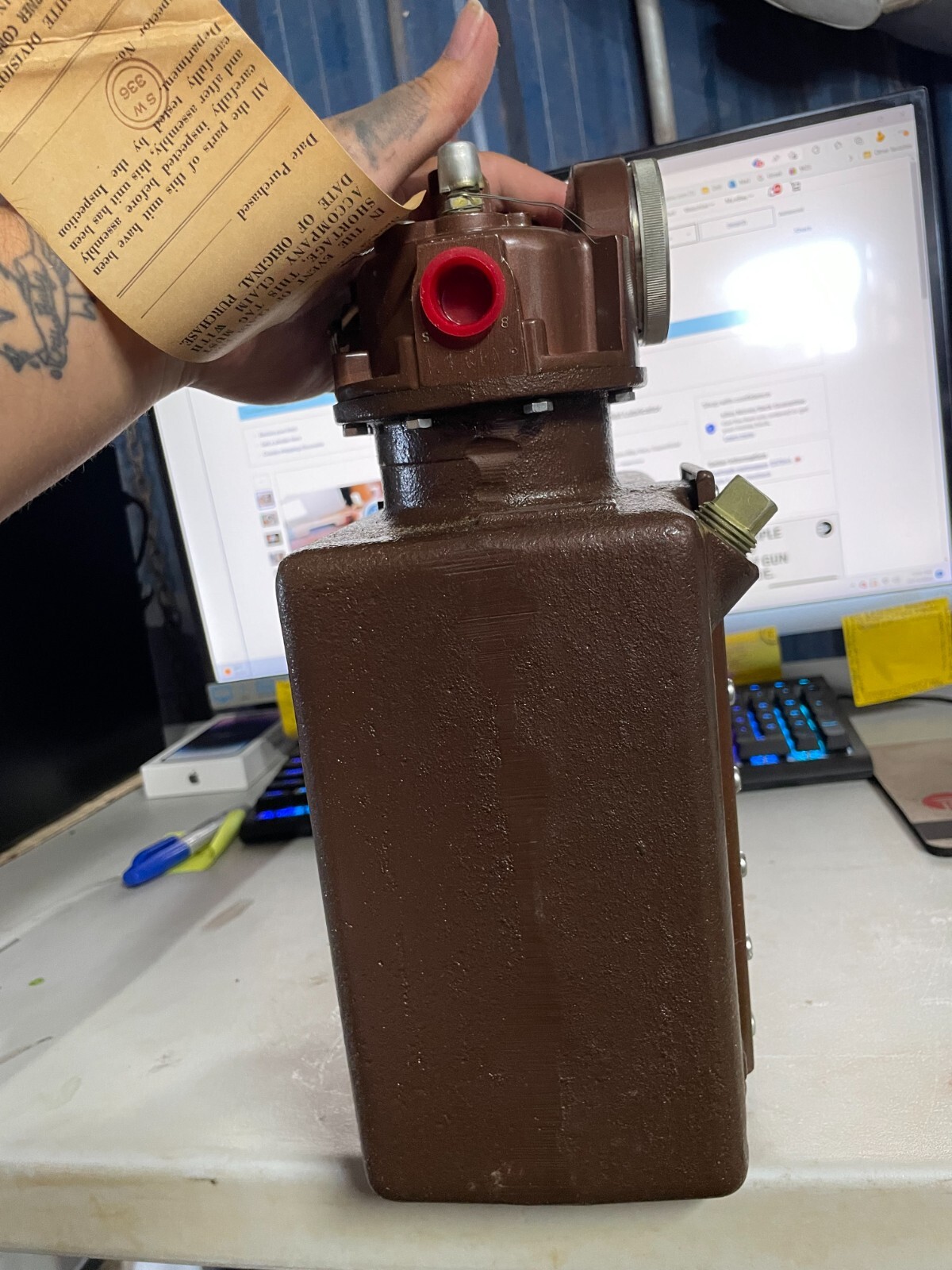 Vintage NOS Stewart Warner Alemite Oil Mist Lubricator 384630-E1 | eBay