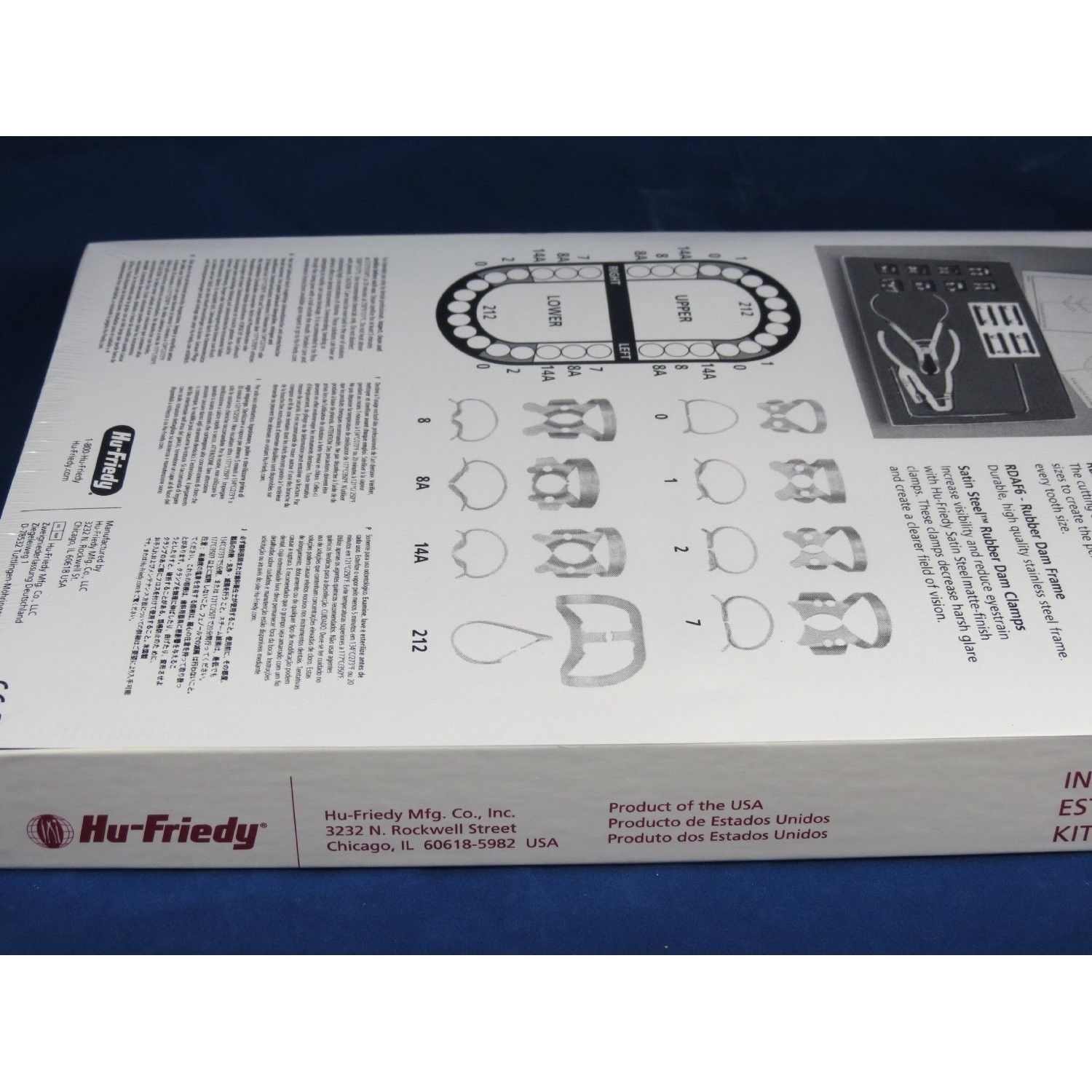 Dental Rubber Dam Kit 8 Clamps And Accesories RDKIT HU FRIEDY | eBay