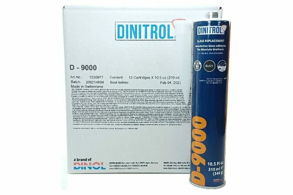 DINITROL D-9000 Automotive Urethane 310ml Case of 12, 1 Hour Drive Away ...
