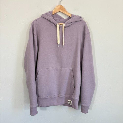 Outerknown Second Spin Hoodie Men Size Large Light Purple Lavender Pullover | eBay