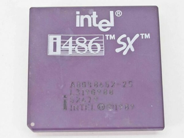 Intel I486 SX 25mhz Socket 1 CPU Processor A80486sx-25 Tests Good for ...