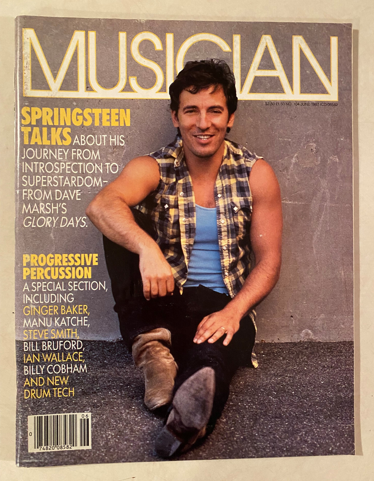 MUSICIAN magazine June 1987 BRUCE SPRINGSTEEN Ginger Baker Dave Alvin ...