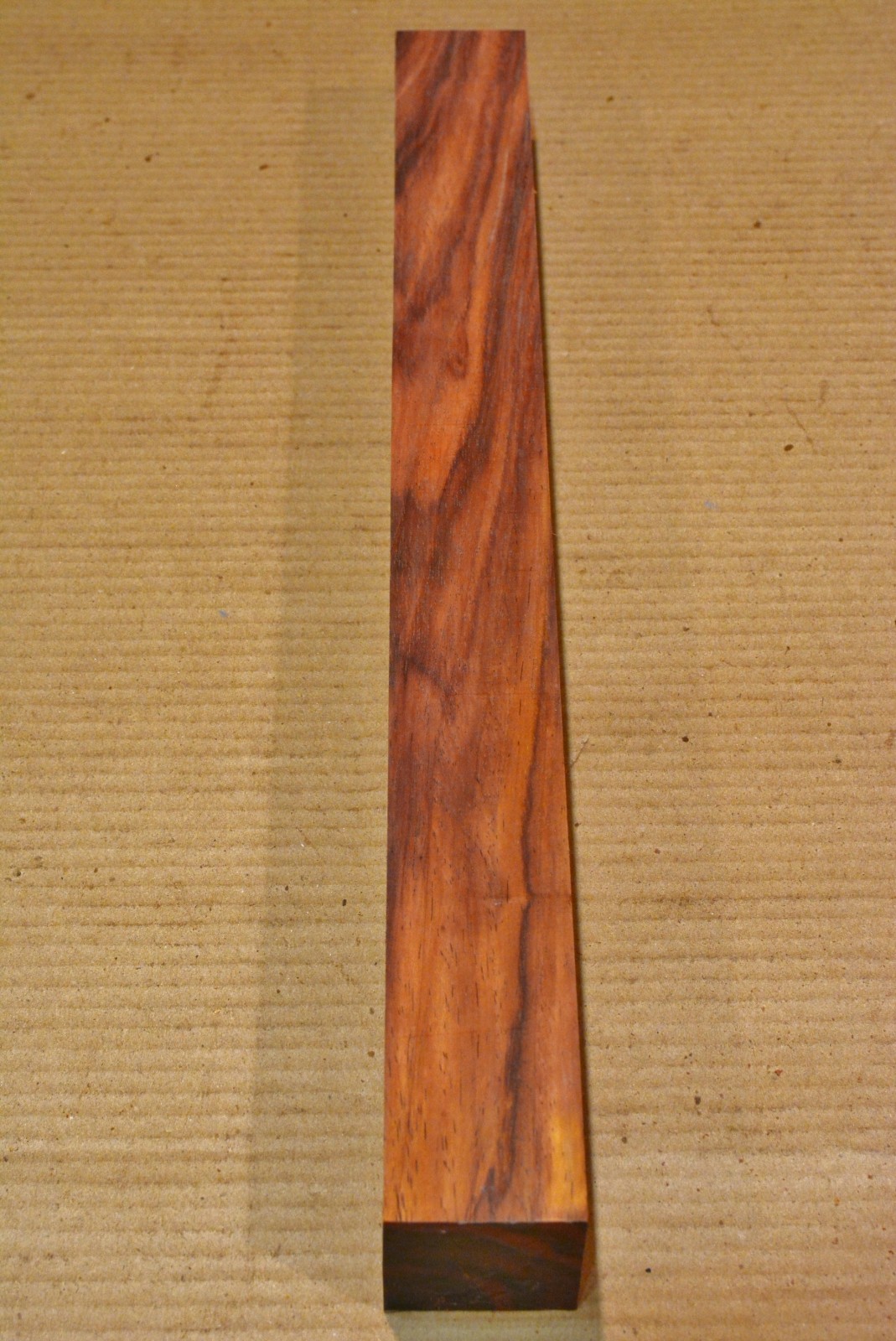 Cocobolo TURNING STOCK 18+ x 1-3/4+ x 1-3/4+ square exotic rosewood ...