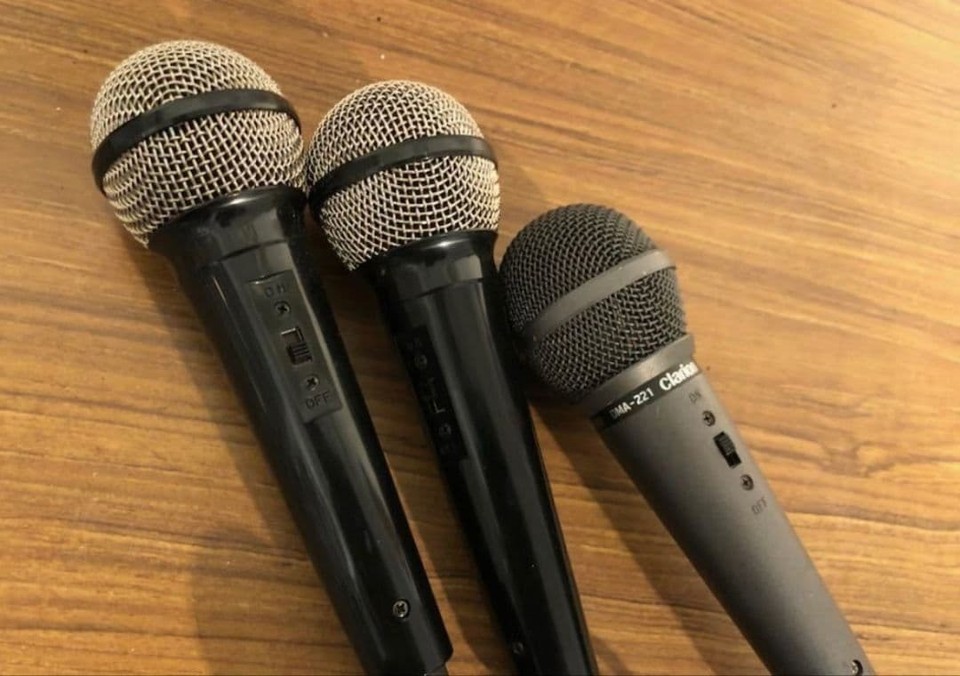 Clarion DMA-221 Dynamic Microphone Set of 4 Tested Working from Japan ...