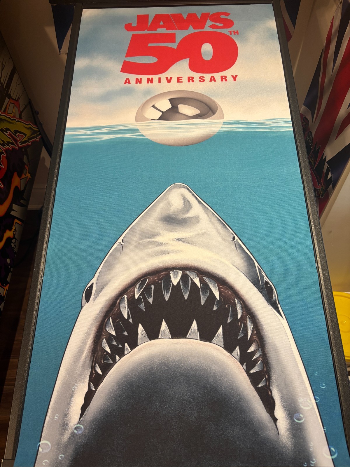 Jaws 50th Pinball Machine Glass/Dust Cover 20.5' x 42', Pinball ...