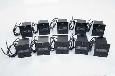 10pcs Veeder COUNTER 779086-207 Panel Mount Totalizer 12V 1.5W NON ...