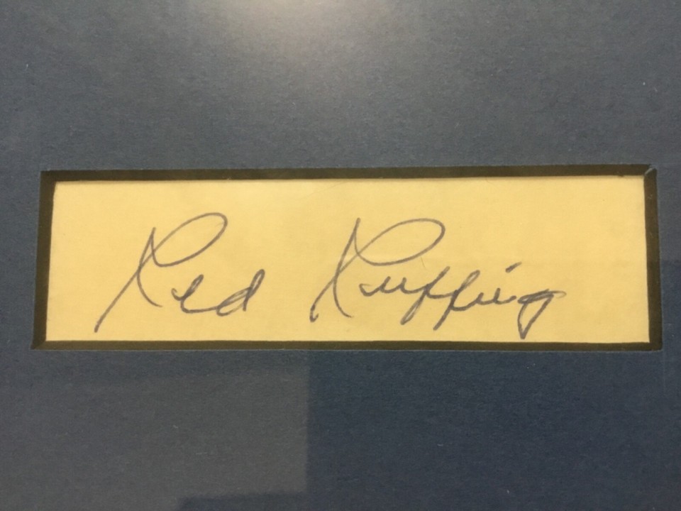 RED RUFFING SIGNED CUT w/PEREZ-STEELE POSTCARD/YAANKEES,REDSOX,6xWS ...