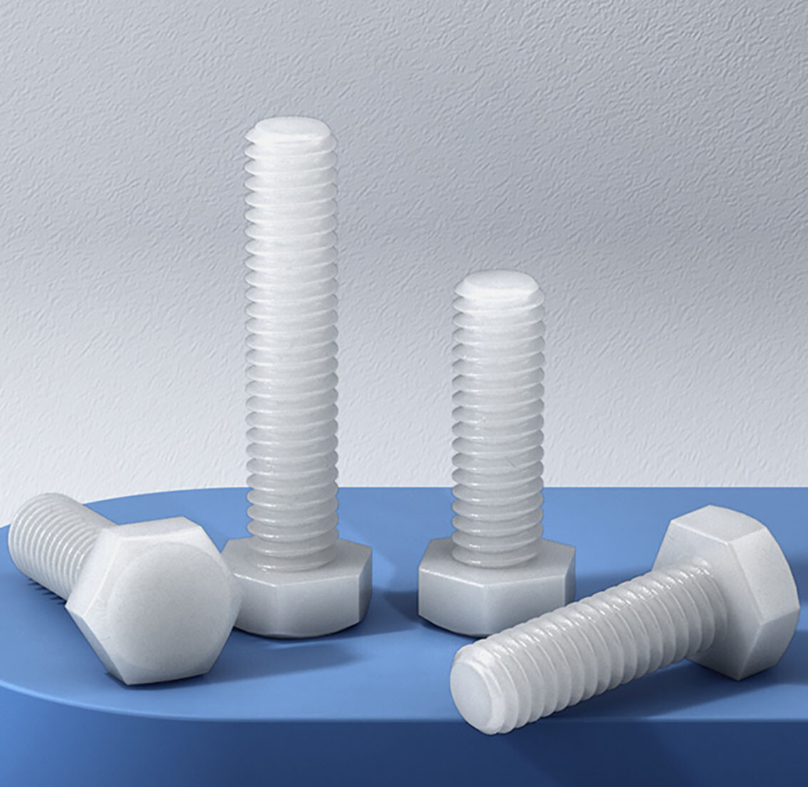 White Nylon Hex Head Screws Plastic Insulation Hexagonal Bolts PA66 M3 ...