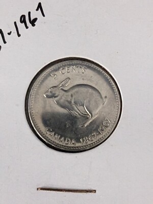 1967 Canadian nickel (5 cent coin)-Centennial Coin 1867-1967 | eBay