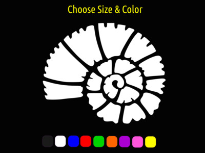 Ammonite Golden Ratio Sacred Geometry Decal Window Laptop CHOOSE SIZE ...