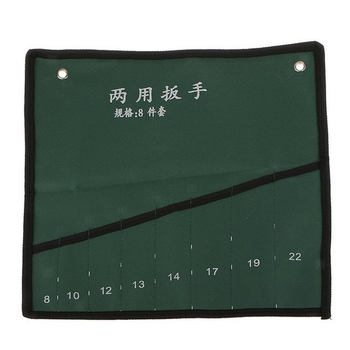 8-Pocket Spanner Wrench Tool Organizer Holder Roll Up Storage Tidy Bag ...