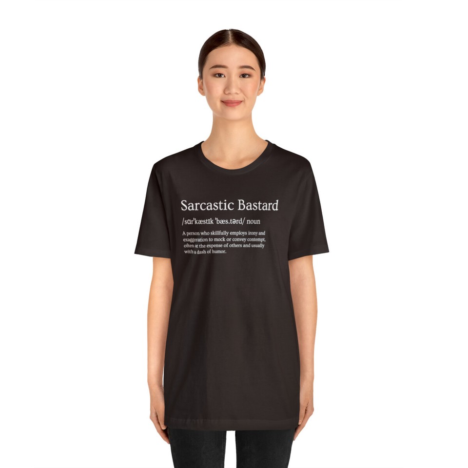 MEN'S SARCASTIC Bastard Definition T-Shirt - Soft Cotton Blend - Sizes ...