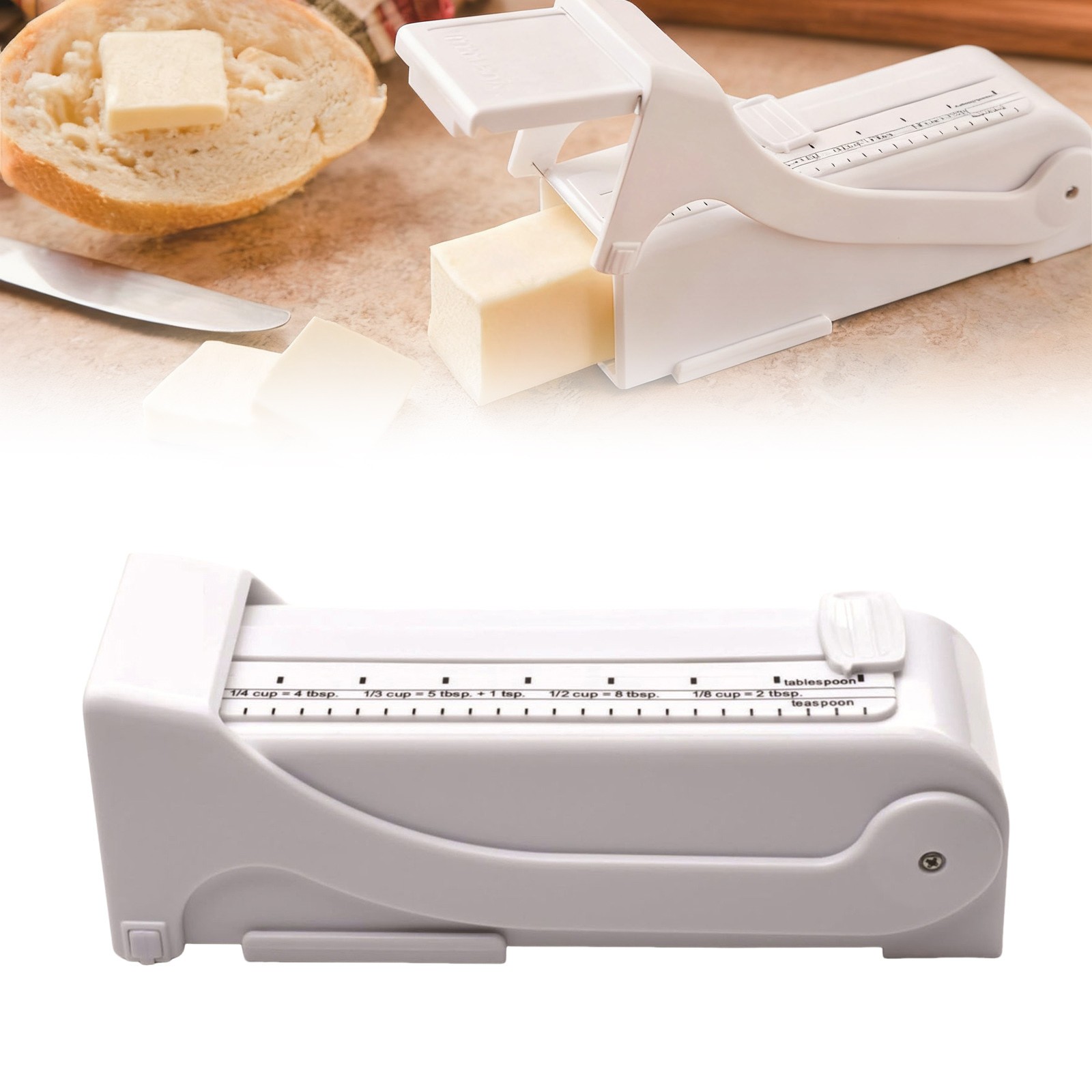 Butter Cutter Dispenser Cutter Slicer Stick One Click Operation Butter ...