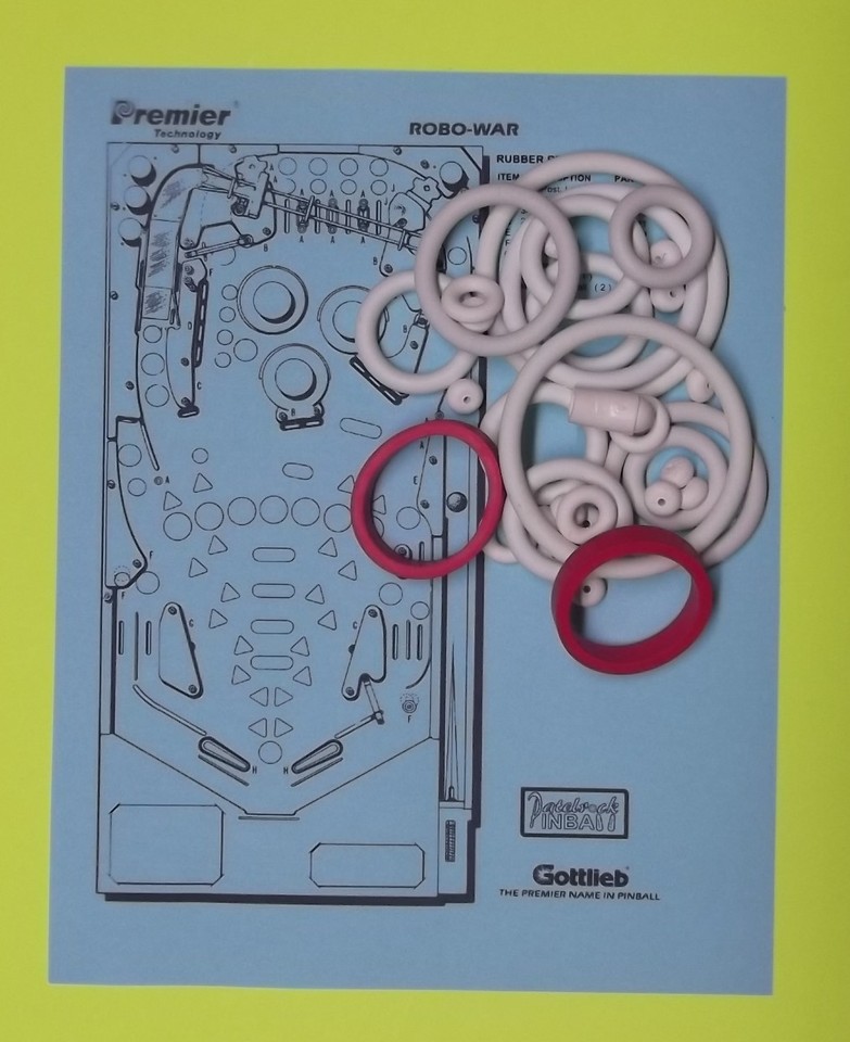 1988 Gottlieb / Premier Robo War Pinball Machine Maintenance Tune Up ...
