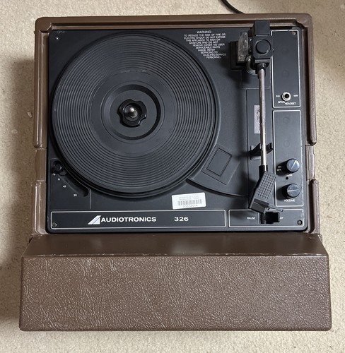 Rare Vintage Audiotronics 326V Portable Turntable Record Player ...