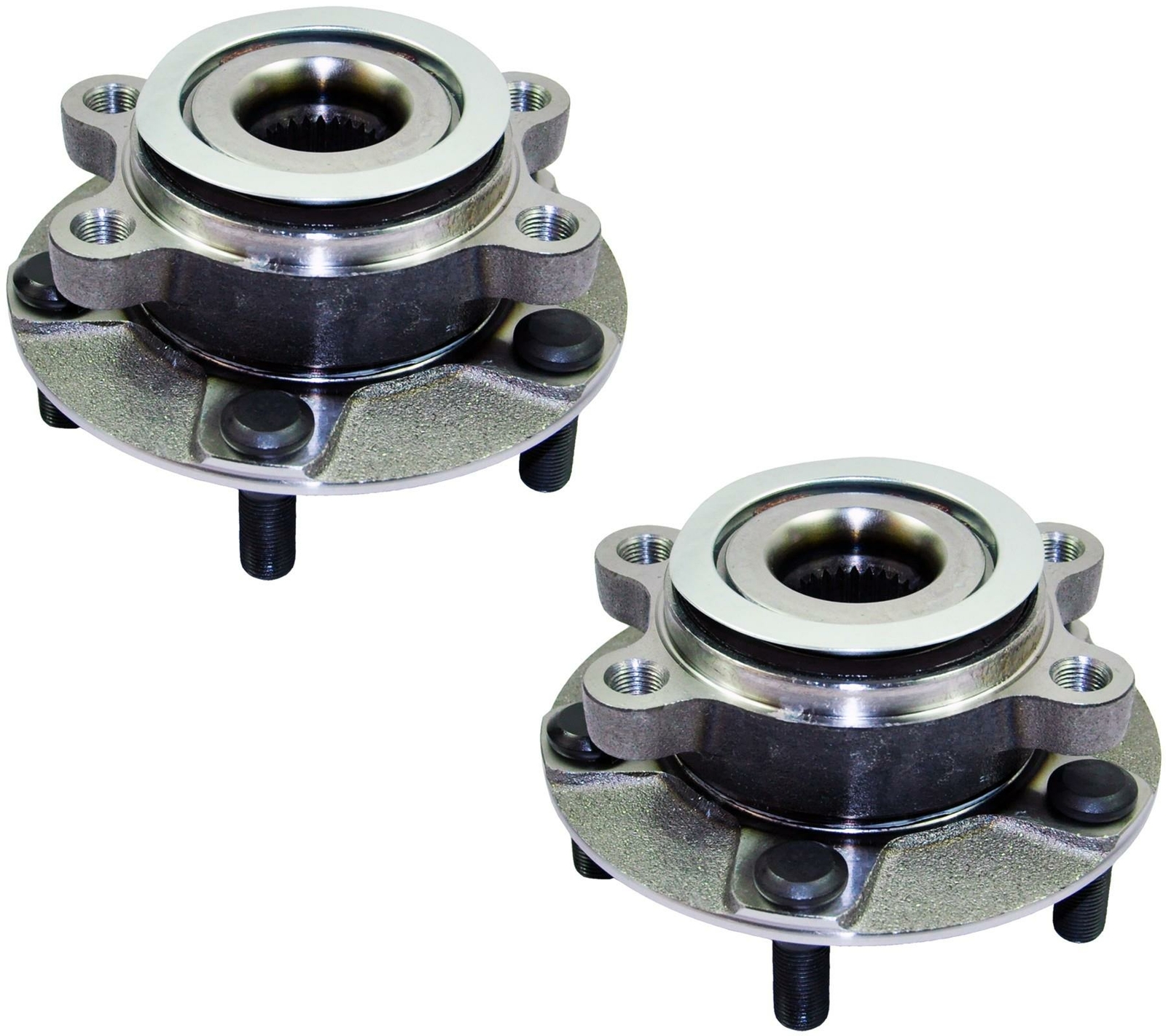 2 x FRONT WHEEL BEARING HUB FOR NISSAN JUKE, QASHQAI, X-TRAIL ...