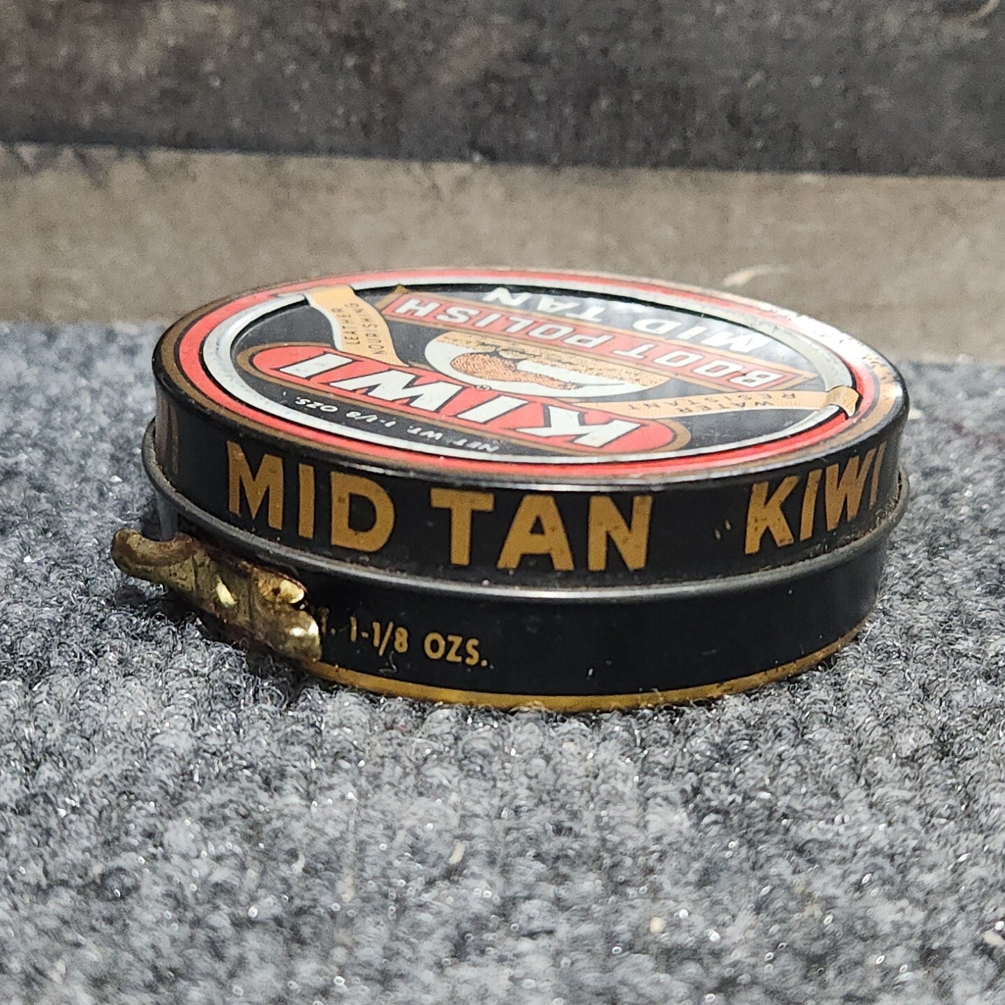 Vintage Kiwi Mid Tan Boot Polish Wax Shoe Polish Adve… - Gem