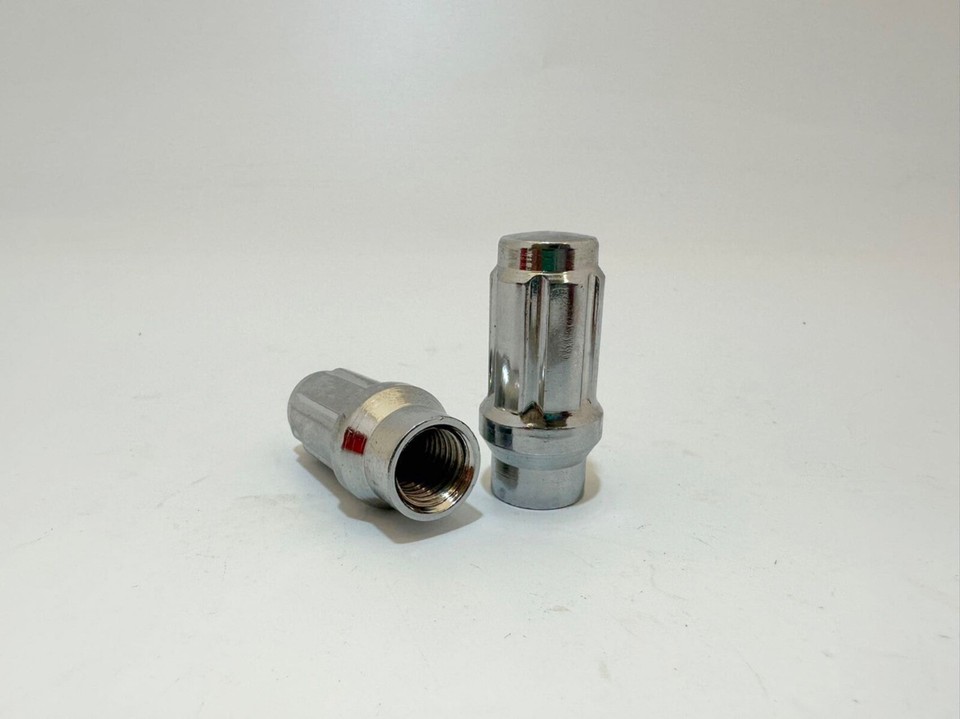 24 Chrome 7/16 Spline Extended Thread Lug Nuts For Chevy GMC Blazer K10 ...