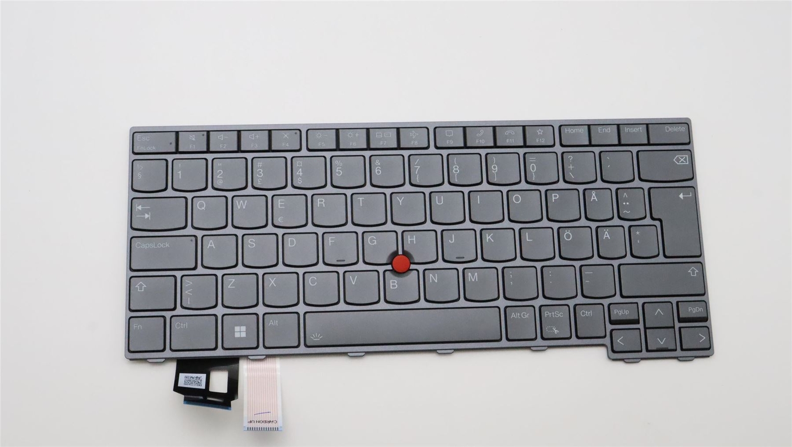 Lenovo ThinkPad T14 4 Keyboard Swedish Finnish Grey Backlit 5N21D68366 ...