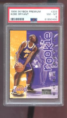 1996-97 Skybox Premium #203 Kobe Bryant ROOKIE RC PSA 8 Graded Card NBA ...