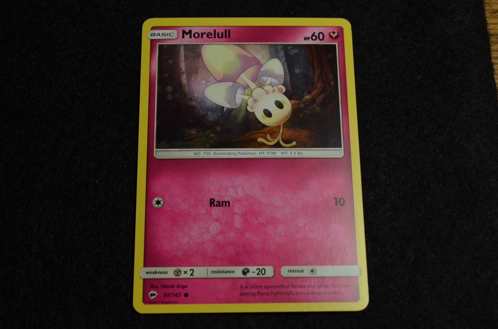 Pokemon MORELULL Sun & Moon Burning Shadows 97/147 NM/Mint Never Played ...