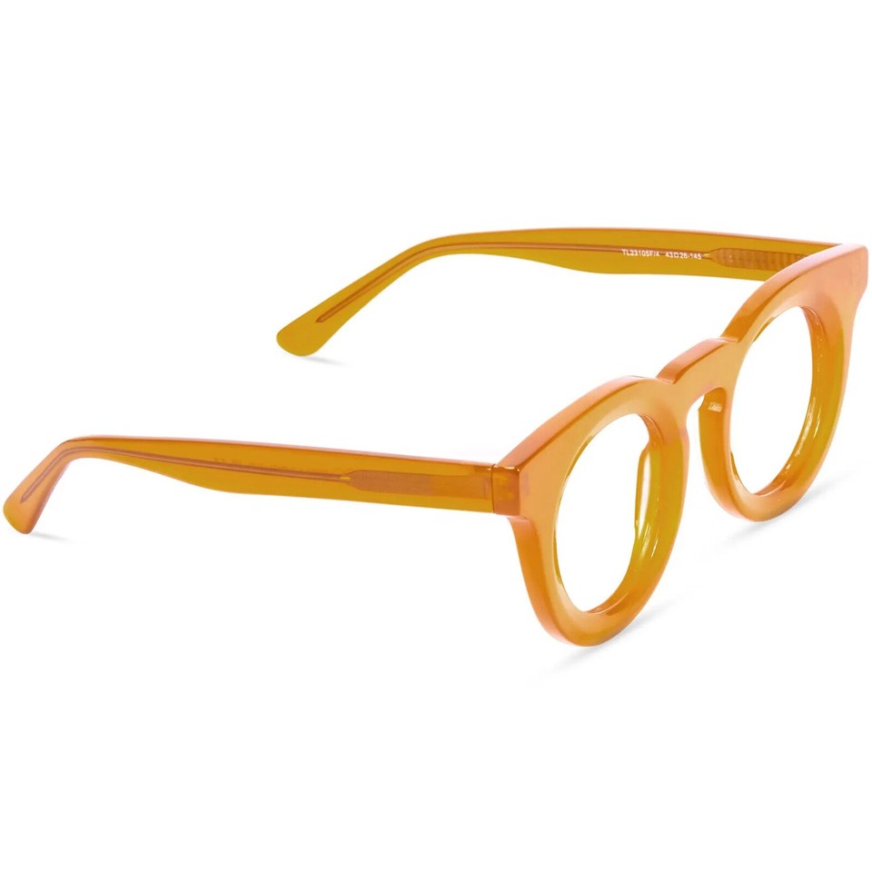 Round Acetate Glasses Thick Strong Plastic Eyeglasses Frame Black Frame ...