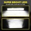 20" 30" 50" LED Work Light Bar Quad Row Spot Flood Combo Off Road ...