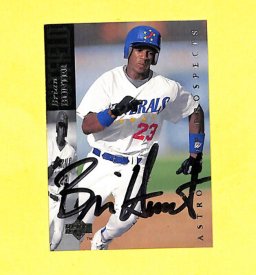 Brian Hunter Signed Auto Autograph 1993 Upper Deck #135 Card Astros | eBay