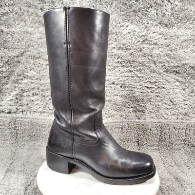 Frye Campus Boots Womens 8 Black Square Toe 14L | eBay
