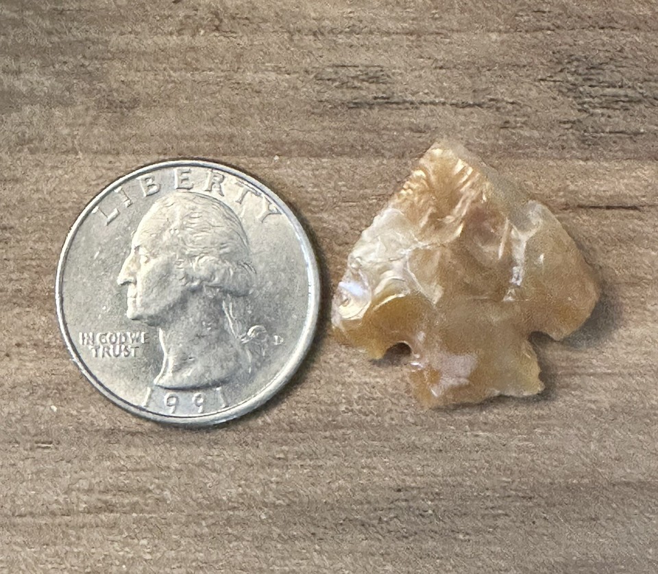 Auth. Native American Agate Central Ferry Side Notch Arrowhead 1200-200 ...