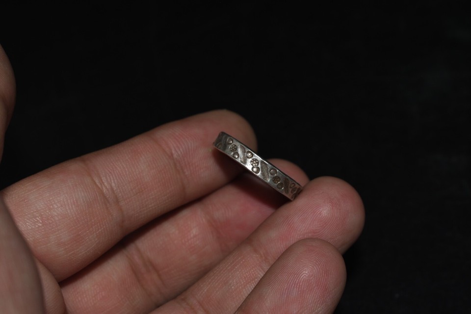 Authentic Ancient Roman Silver Ring with Engravings & Markings in good ...