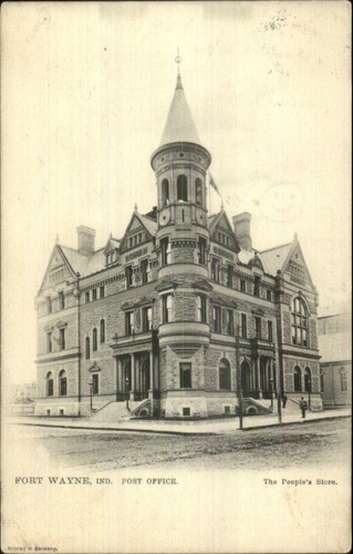 Fort Wayne IN Post Office c1905 TUCK Postcard | eBay