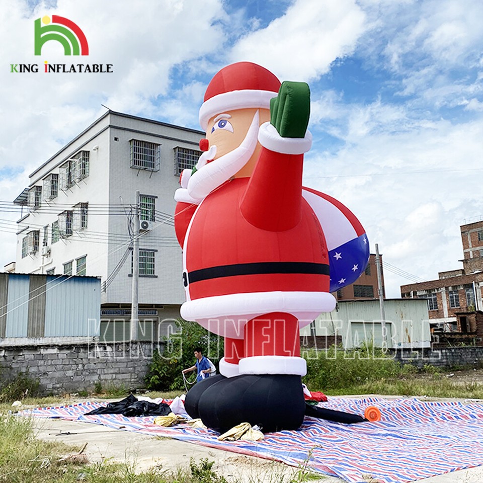 20FT 26FT 33FT Giant Inflatable Santa Claus Fit Outdoor Christmas ...