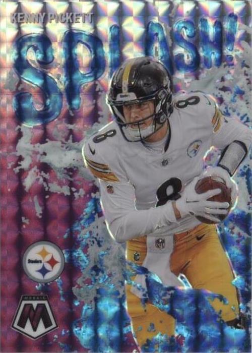 2023 Panini Mosaic - Splash! Kenny Pickett #SS-KP Purple Mosaic Prizm ...