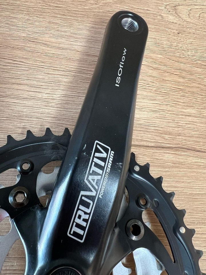 NIB Truvativ Isoflow Crankset 175 mm 44/32/22T a Power Spline Interface ...
