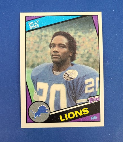 1984 Topps #260 Billy Sims Detroit Lions Football Card A2 | eBay
