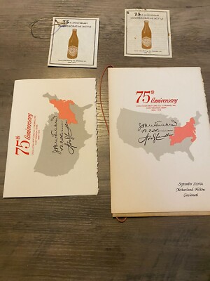 1974 Coca Cola Bottling Company 75th Anniversary Party Invitation ...