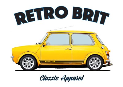 MINI CLUBMAN 1275GT t-shirt. RETRO BRIT. CLASSIC CAR. BRITISH. | eBay