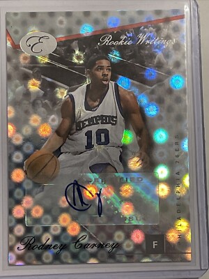 Rodney Carney Rookie 2006-07 Bowman Elevation Writing Autographs #RC ...