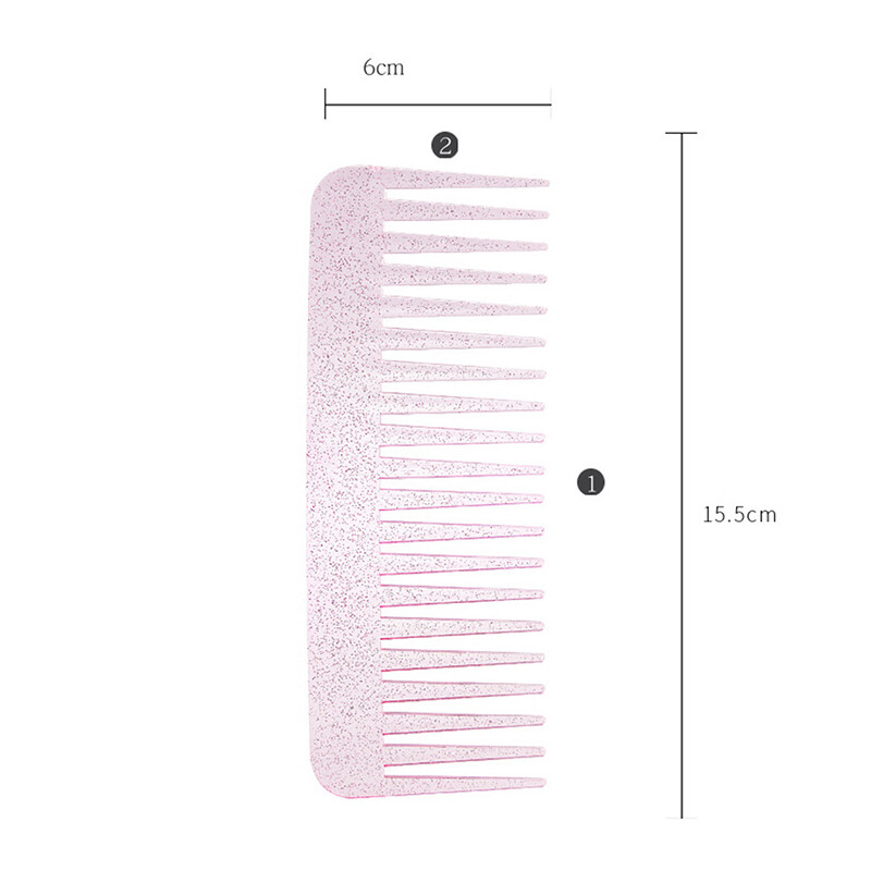 Color Glitter Comb Star Curly Dryer Wet Handle Large Detangling Women ...