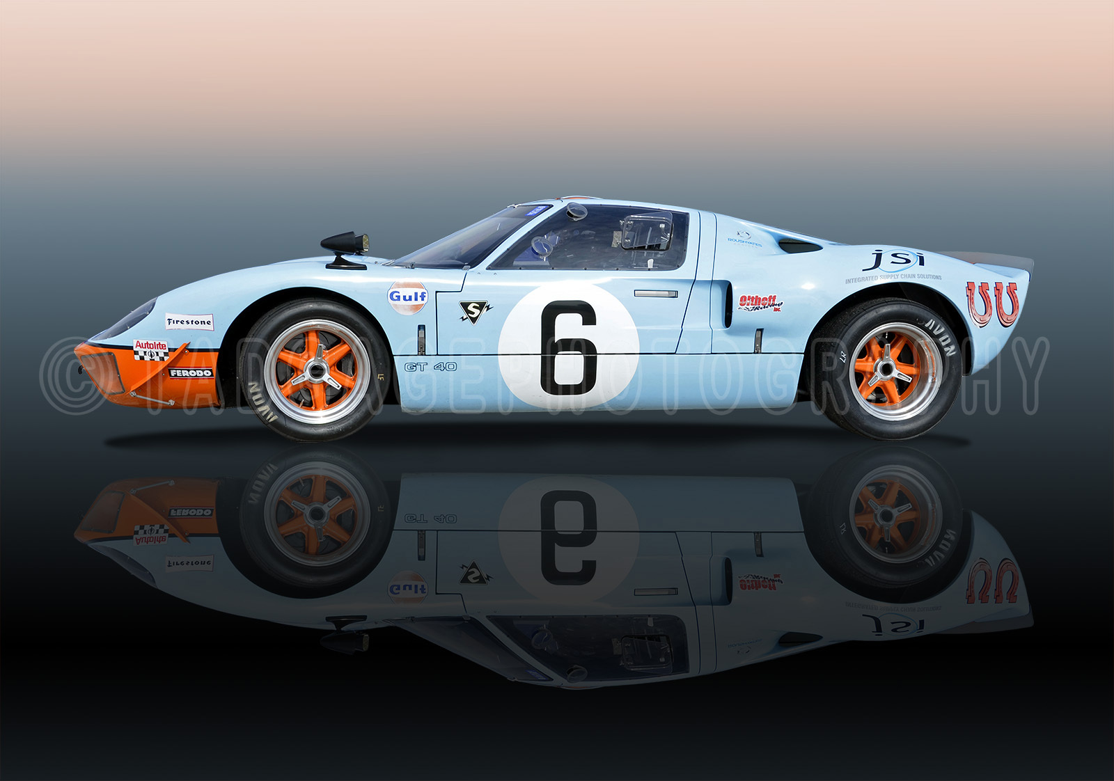 1968 Ford SPF GT40 Le Mans Prototype Vintage Classic GT Race Car Photo ...