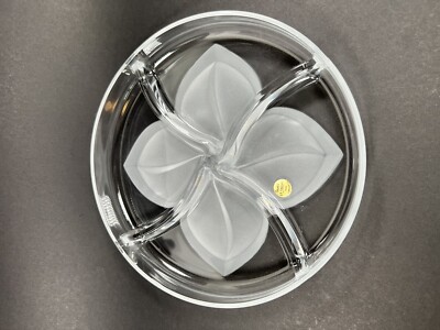 VTG Cristal J.G. Durand France Florence Frosted Crystal Glass 4-Part ...