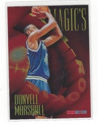 1994-95 HOOPS BASKETBALL MAGIC'S ALL-ROOKIES FOIL DONYELL MARSHALL # ...