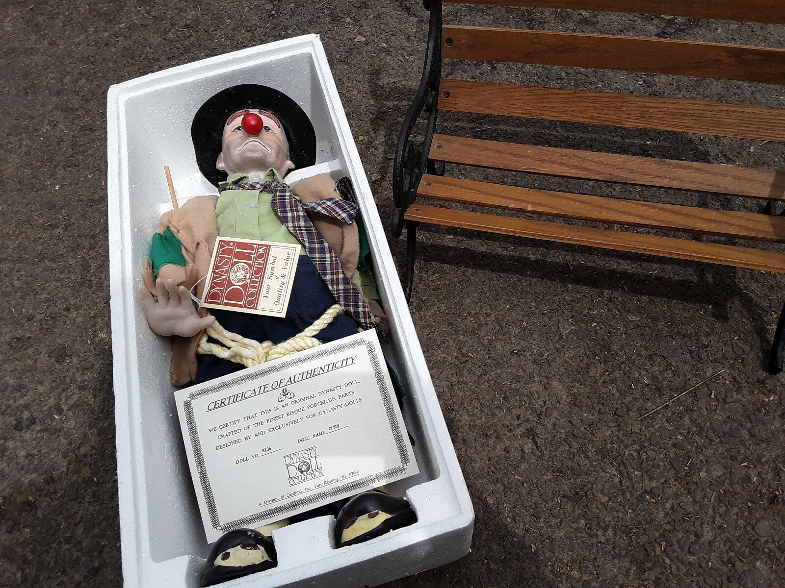 1983 Vintage Clyde Dynasty Doll Weary Willie the Tramp Clown-Hobo Doll ...