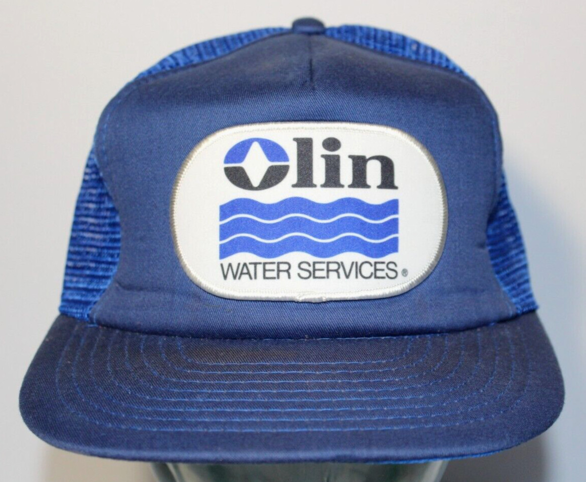 1980s Old Vintage Olin Water Services Patch Snapback … - Gem