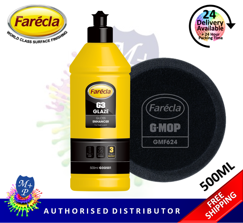 Farecla G3 Glaze Gloss Enhancer 500ml with GMF601 Pad - G3G501 Enhanced ...