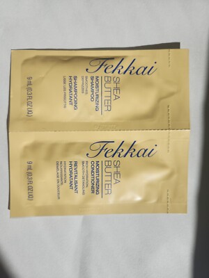 Fekkai Shea Butter Moisturizing Shampoo & Conditioner Sample Set 0.3 oz ...