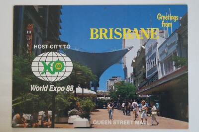 Greetings from Brisbane Queen St Mall Queensland Australia Collectable ...