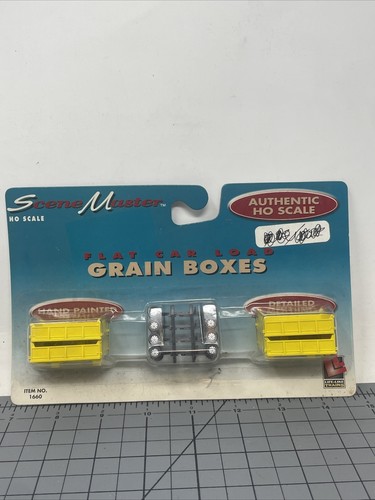 Life-Like Scene Master #1660 Flat Car Load-Grain Boxes | eBay